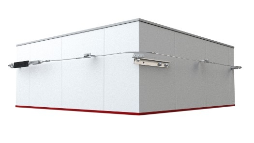 SkyAND - Fall arrest horizontal cable line - Lock SYS I - traversable